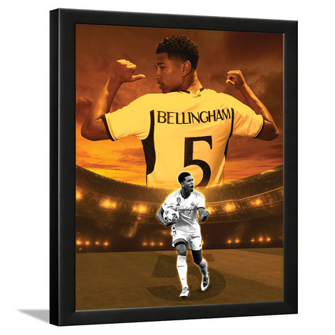 Chaka Chaundh - Jude Bellingham Quotes Frame Poster for Wall Decor